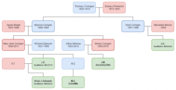 Visualizing DNA Matches - Zalewski Family Genealogy